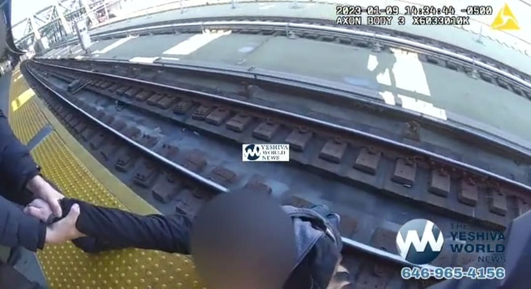 HERO: Orthodox Jewish NYPD Officer Saves Man Slumped Over on Subway Tracks [SEE THE FOOTAGE ...