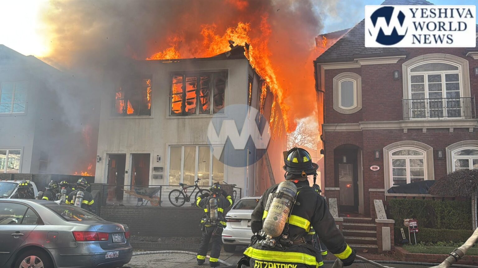 INFERNO IN FLATBUSH: Massive Wind-Driven Fire Engulfs Home, Roof ...